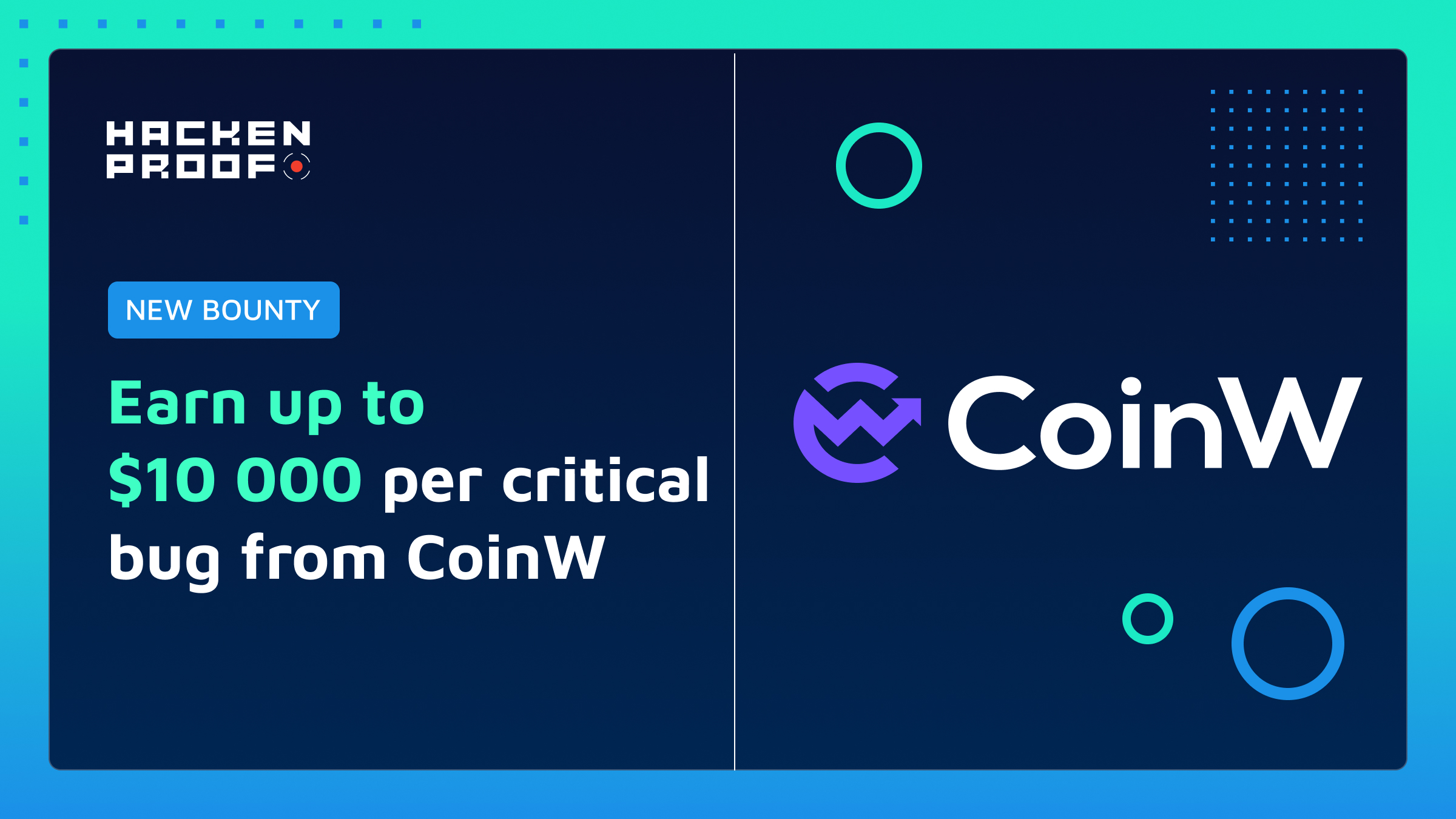 [New Bug Bounty] CoinW Has Launched Bug Bounty With Up to $10,000 ...